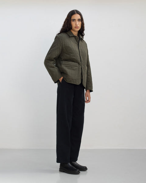 Quilt Jacket Organic Flannel - Moss Green – Rotholz GmbH